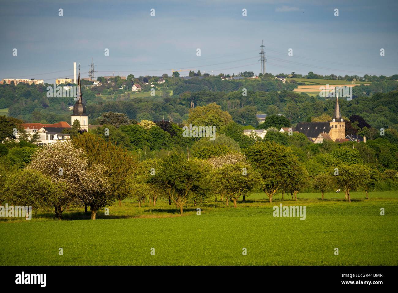 The Ruhr valley between Essen and Mülheim an der Ruhr, looking east ...