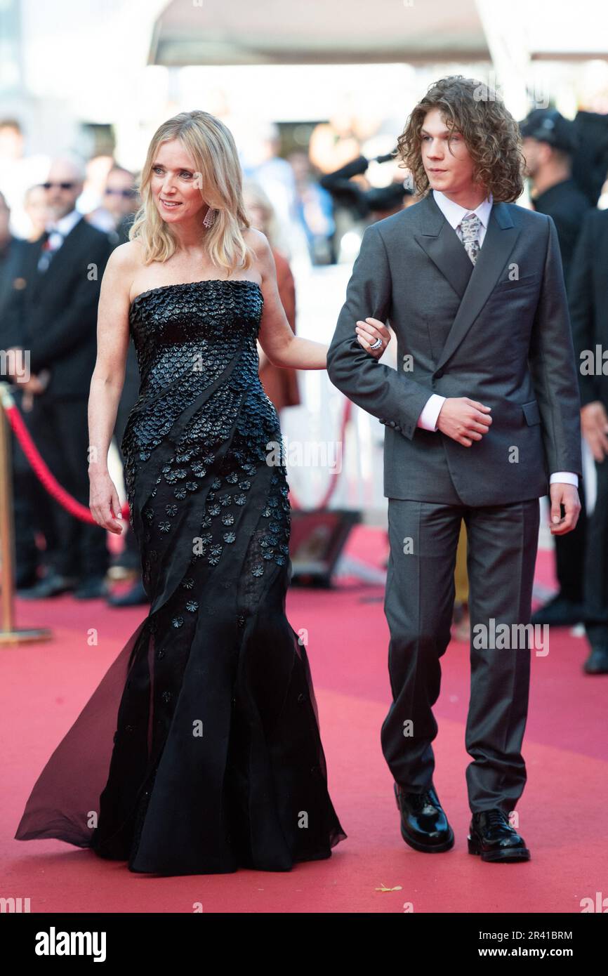 Cannes, France. 25th May, 2023. Lea Drucker and Samuel Kircher ...