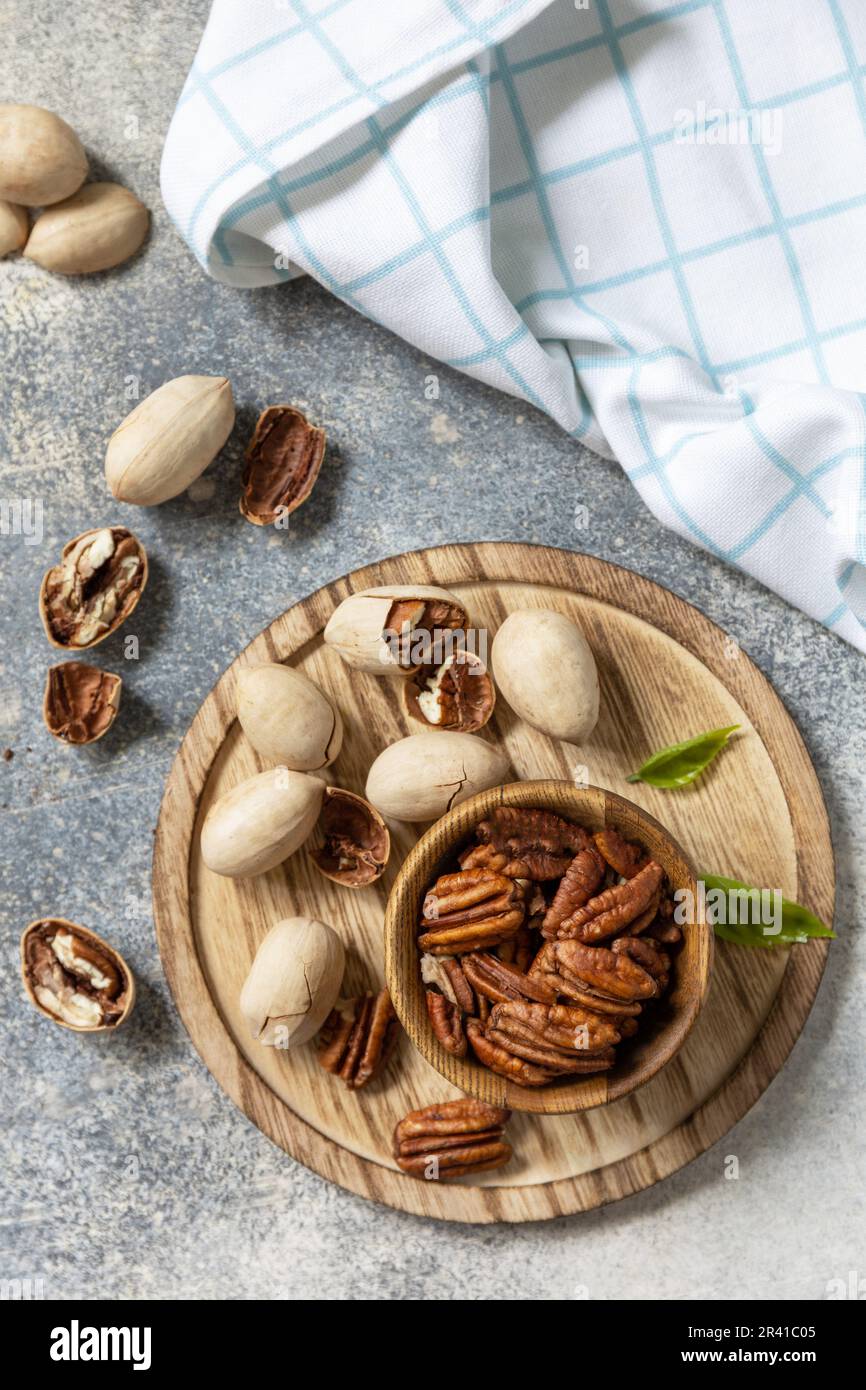 Nuts and seeds, healthy fats, various trace elements and vitamins. Bowl ...