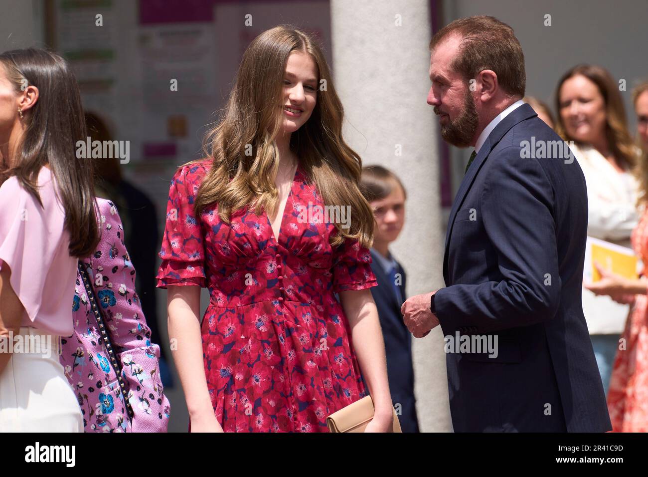 Aravaca. Spain. 20230525, Crown Princess Leonor, Jesus Ortiz leave ...