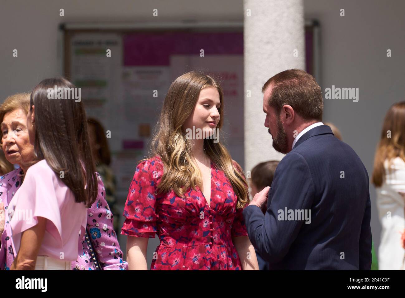 Aravaca. Spain. 20230525, Crown Princess Leonor, Jesus Ortiz leave ...