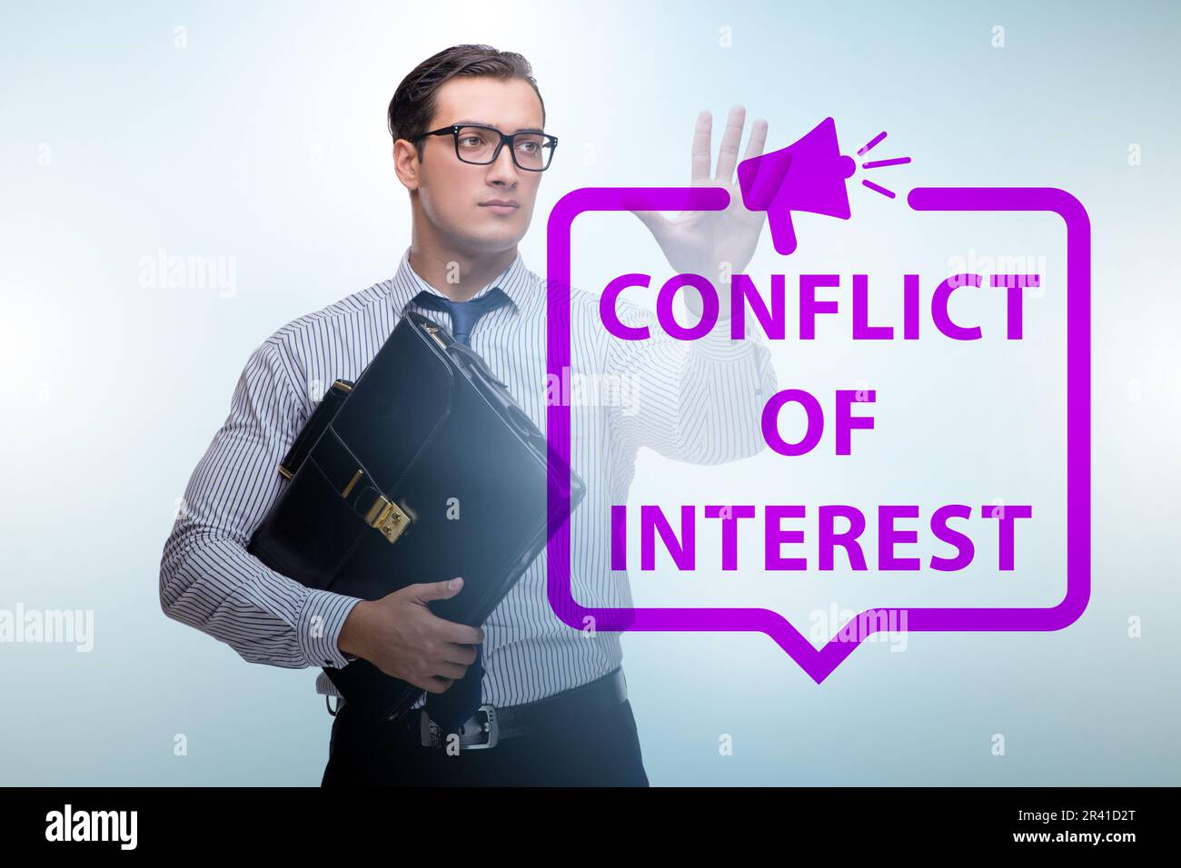 Conflict of interest concept in ethical business Stock Photo - Alamy