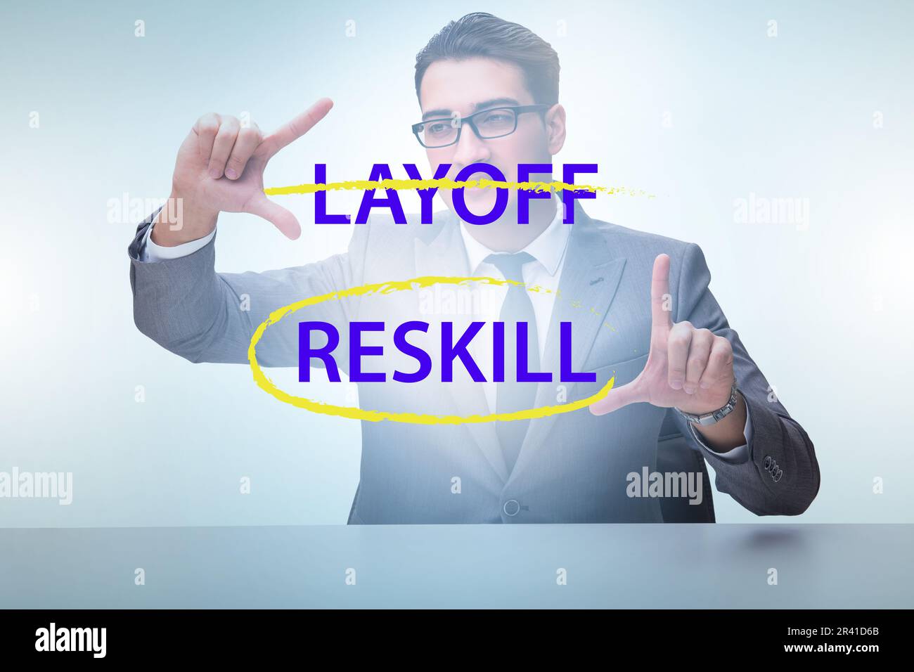 Re-skilling and upskilling in learning concept Stock Photo - Alamy
