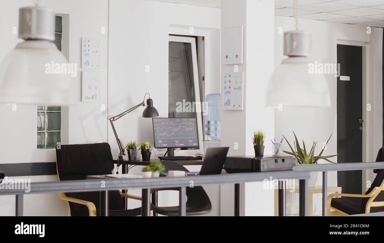 Multiple workstations hi-res stock photography and images - Alamy