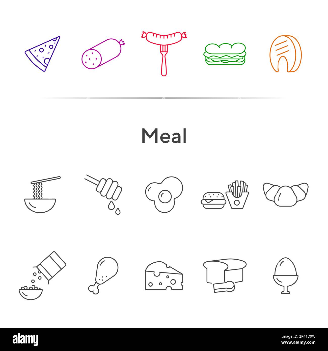 Cauliflower cheese meal Stock Vector Images - Alamy