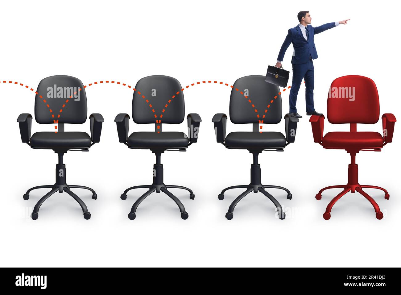 Job promotion ladder Cut Out Stock Images & Pictures - Alamy