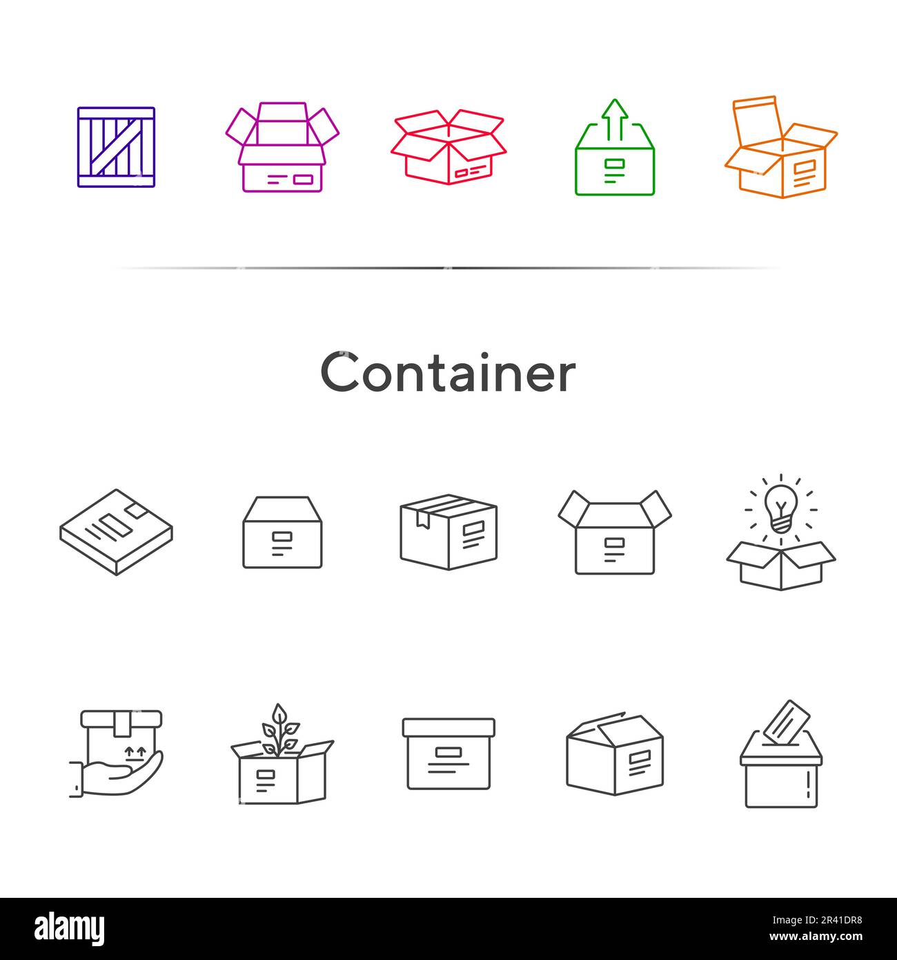 Container module Stock Vector Images - Alamy