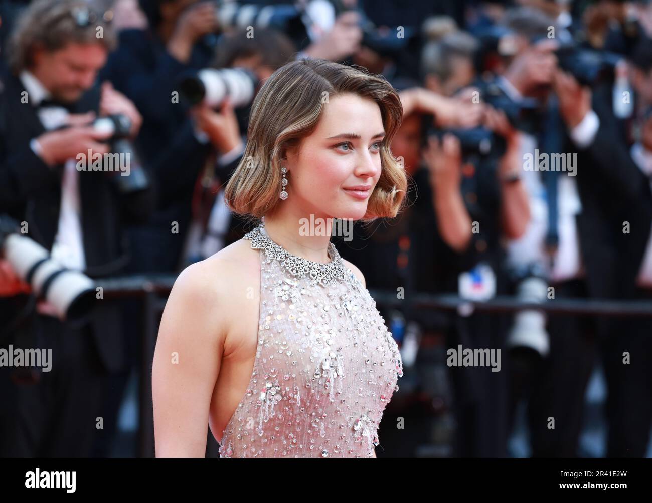 Cannes, France, 25th May, 2023. Katherine Langford arriving on the red ...