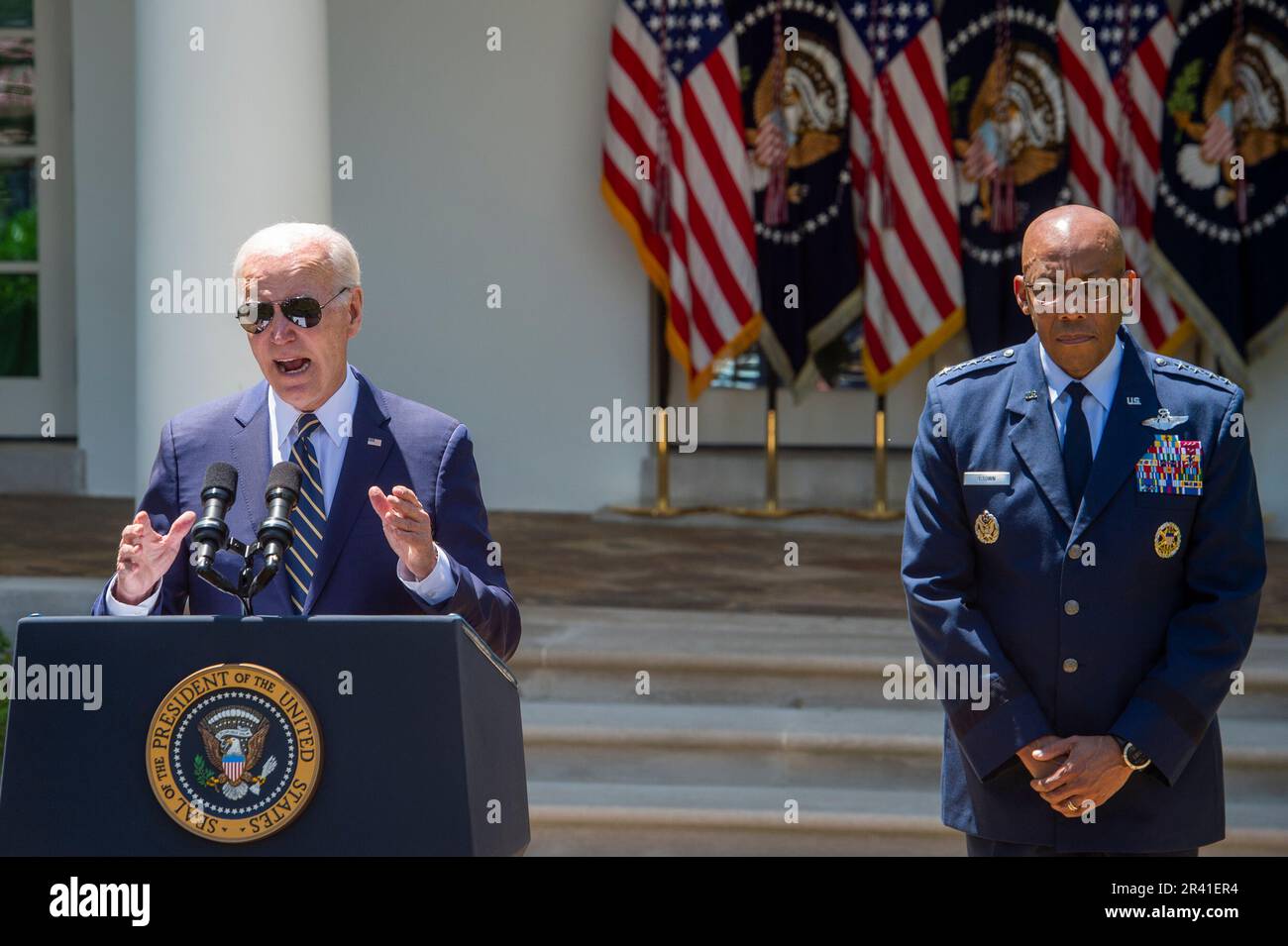 United States President Joe Biden offers remarks to nominate General ...
