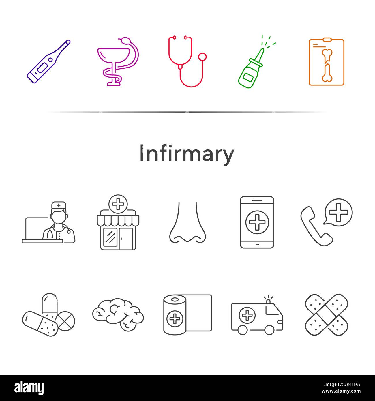 Nasal bone fracture Stock Vector Images - Alamy