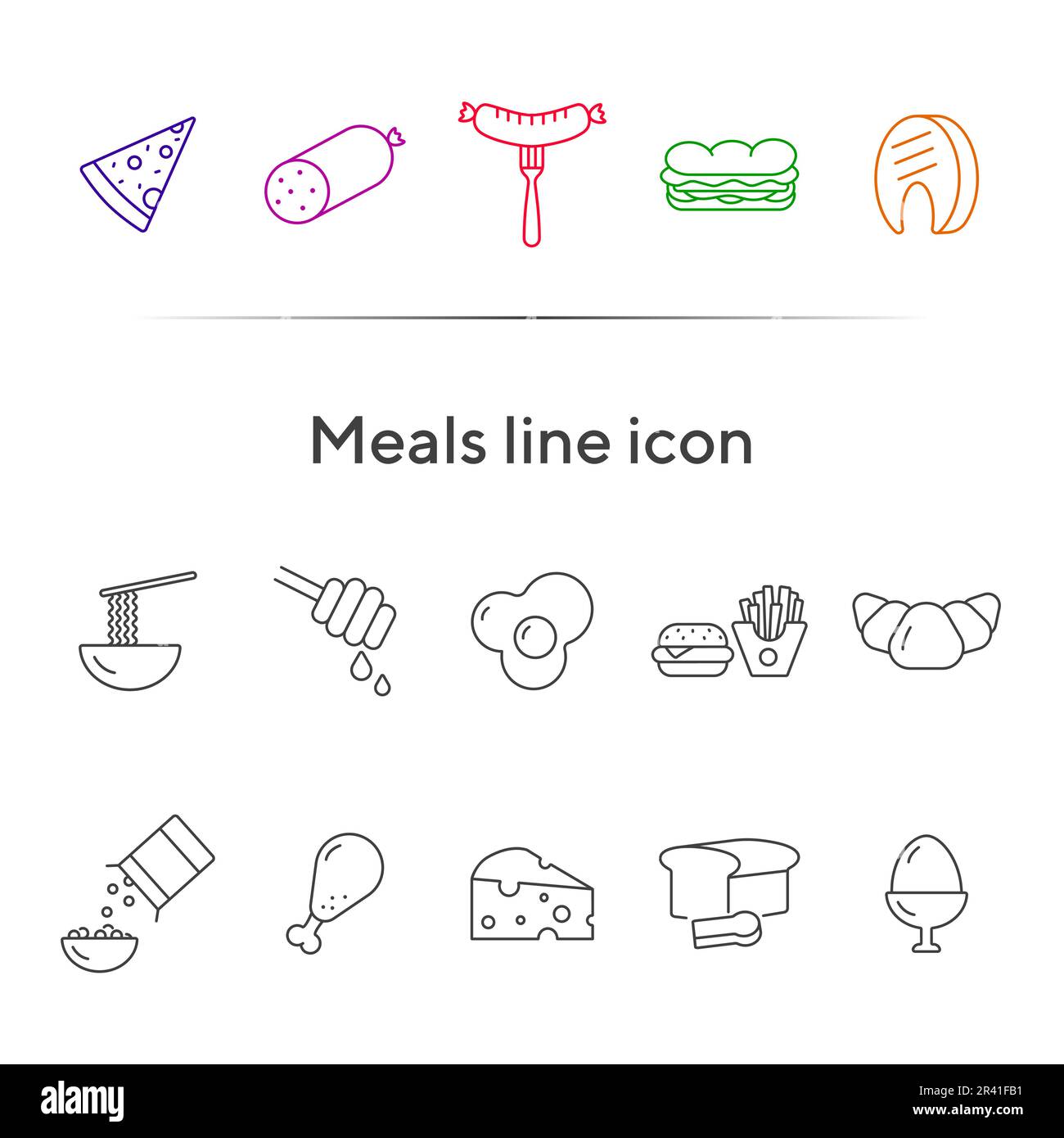 Morning meals Stock Vector Images - Alamy