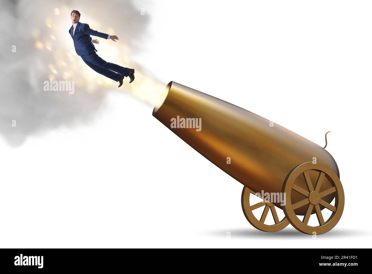 Flying with cannonball hi-res stock photography and images - Alamy