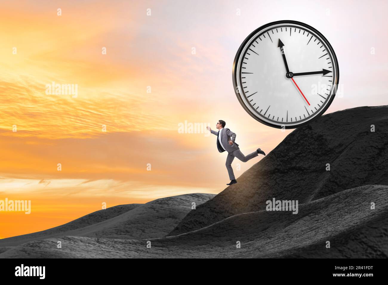 Being late worried businessman hi-res stock photography and images - Alamy