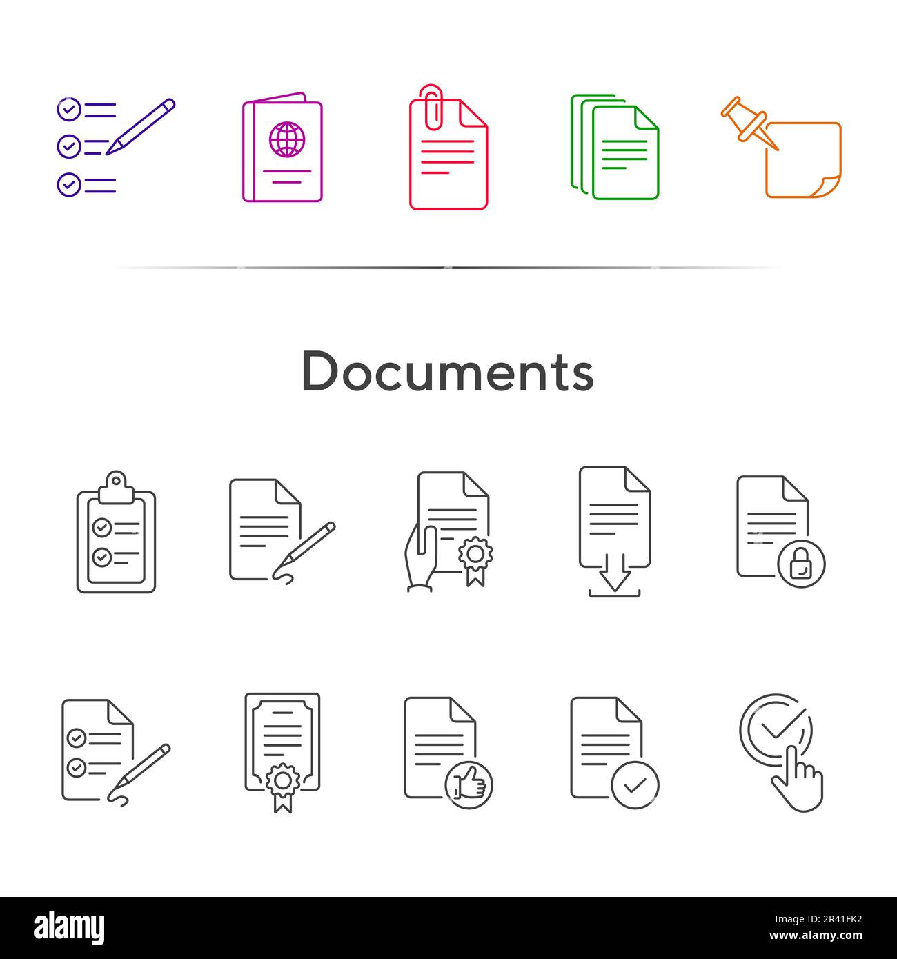 Award documents Cut Out Stock Images & Pictures - Alamy