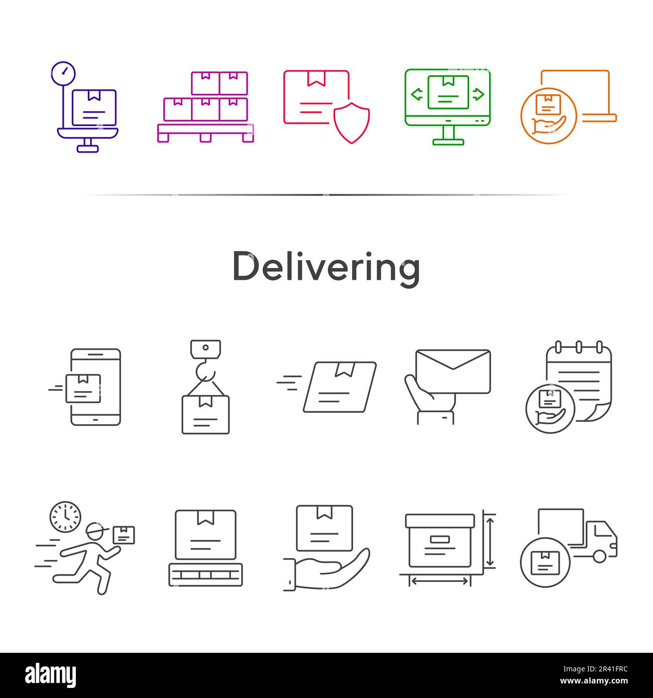 Delivering load Cut Out Stock Images & Pictures - Alamy