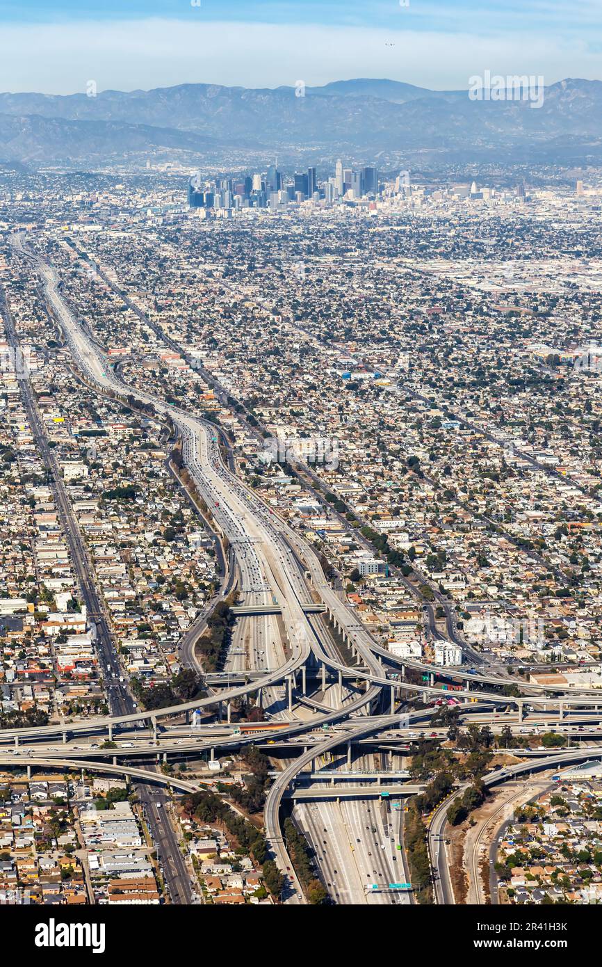 View los angeles freeway interchange hi-res stock photography and ...