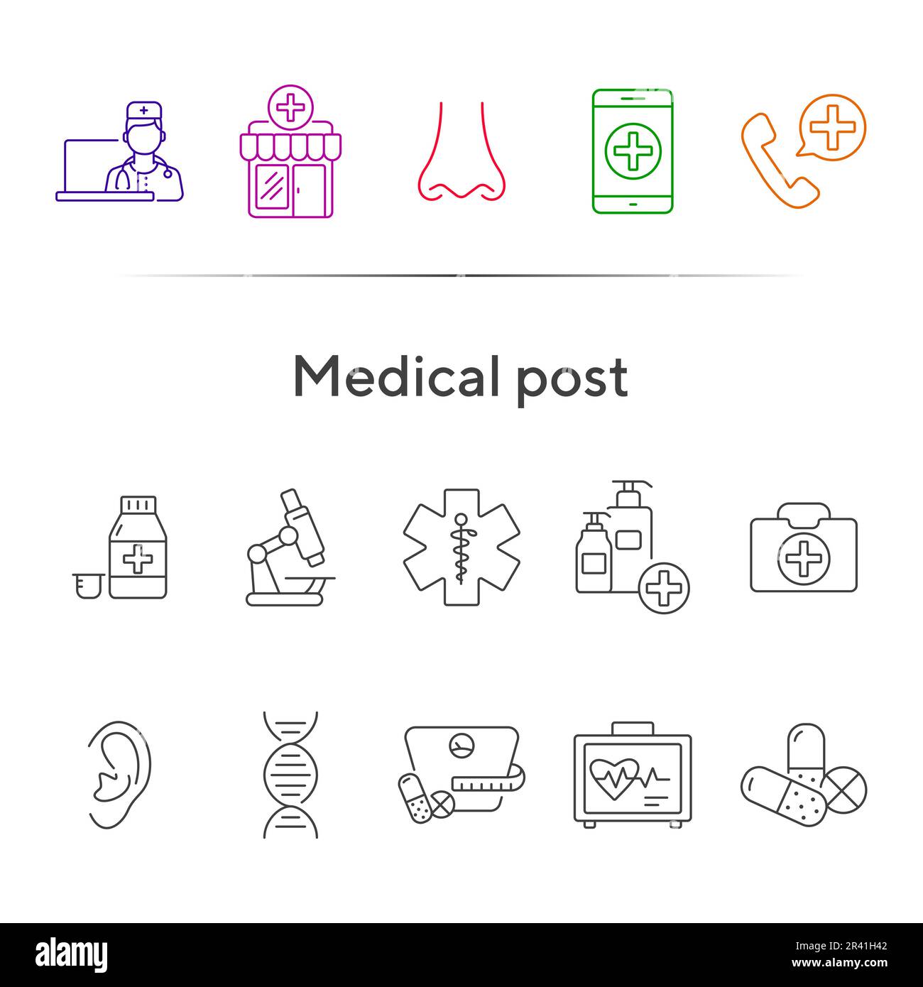 Medical post design hi-res stock photography and images - Alamy