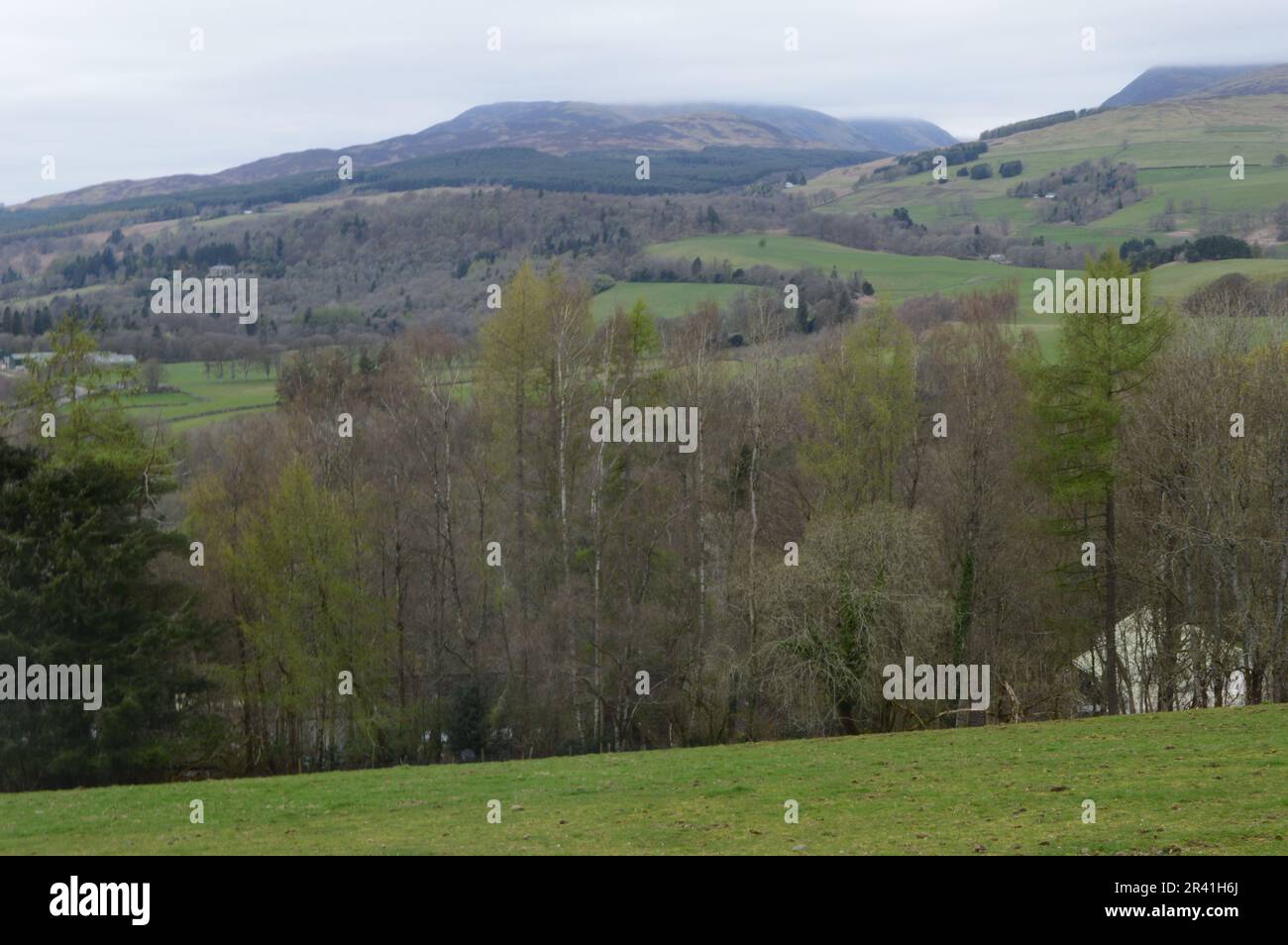 Crieff countryside, Perthshire, from Hydro Stock Photo - Alamy