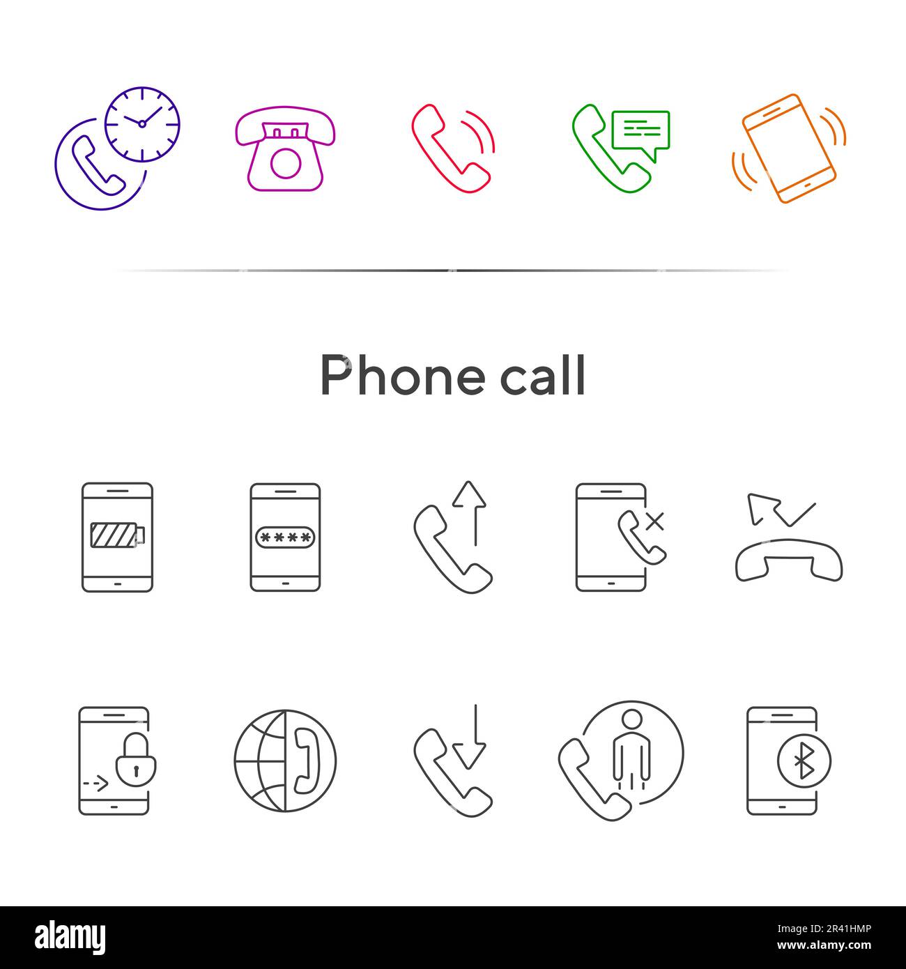 Mobile phone nobody ringing hi-res stock photography and images - Alamy