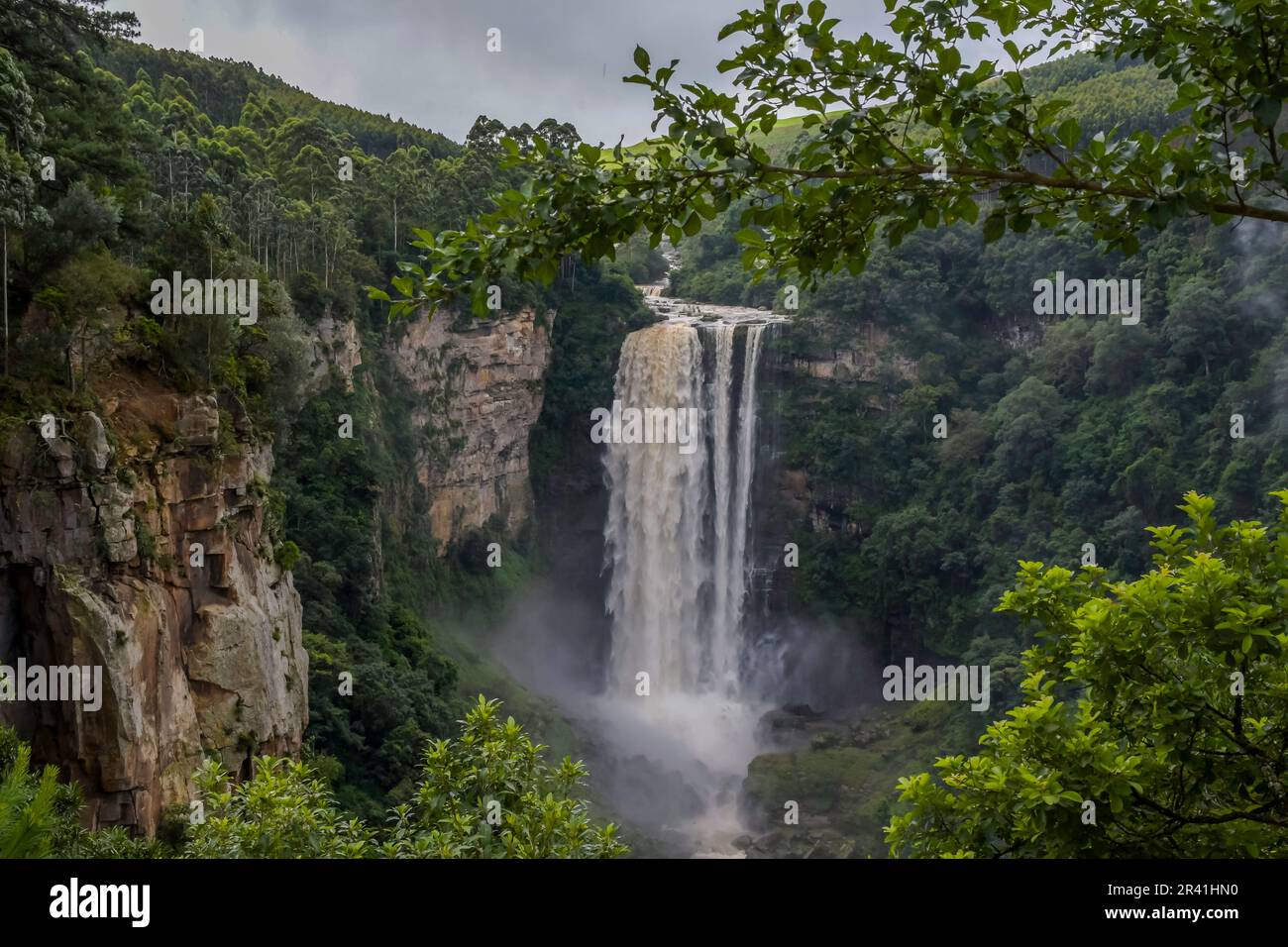 Karkloof waterfall in midlands meander KZN south africa Stock Photo - Alamy