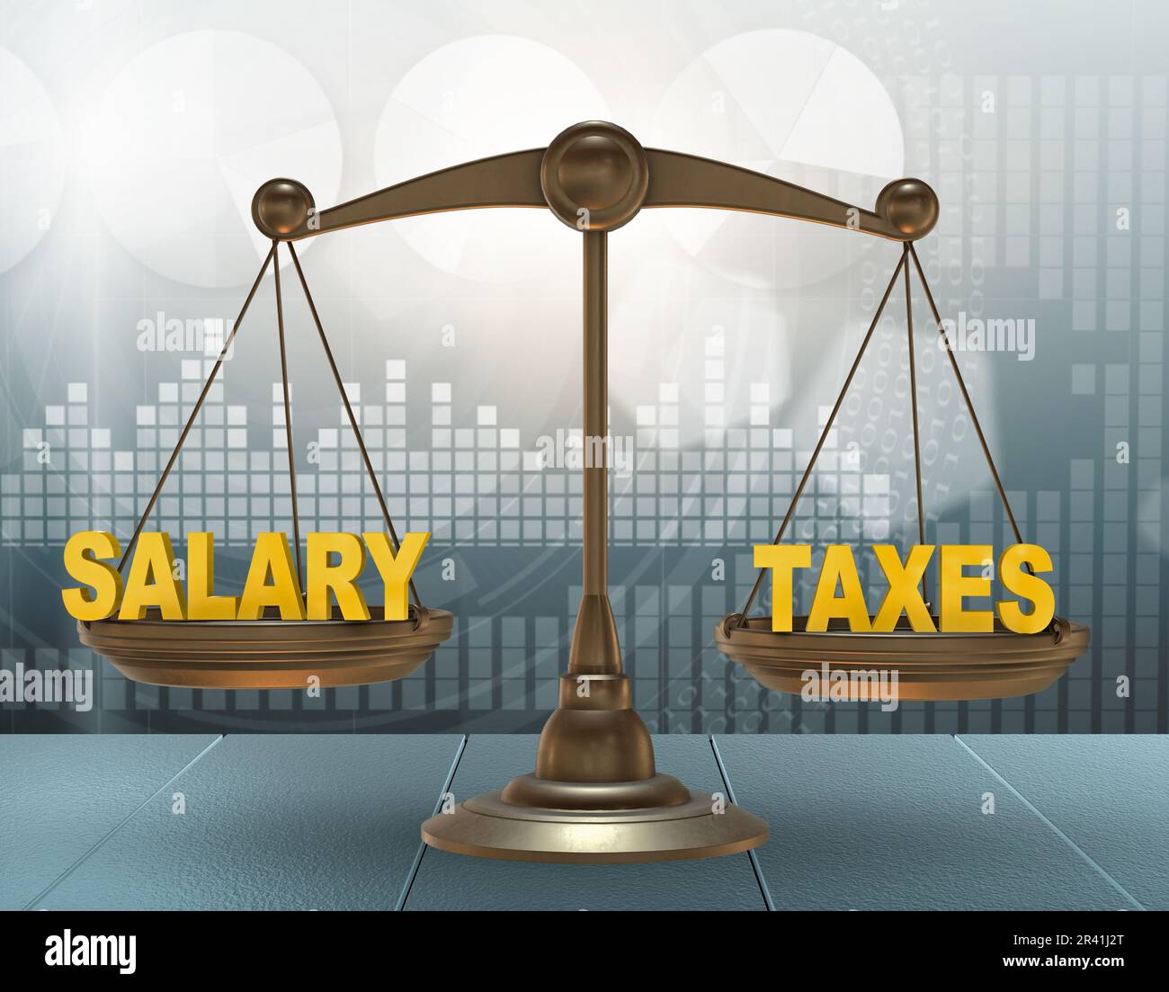 Balance weighing scale money and employee hi-res stock photography and ...