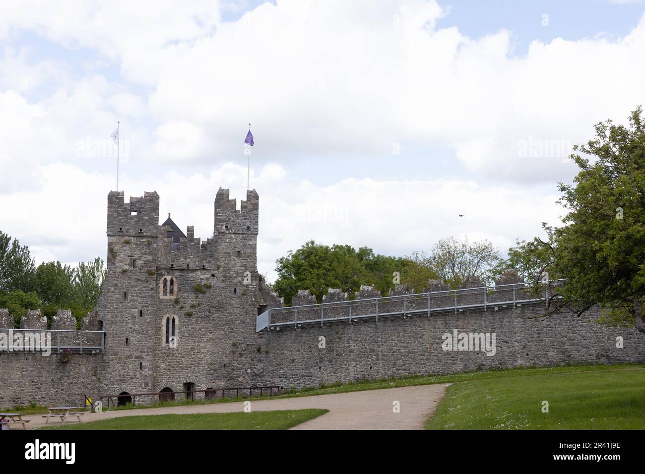 Swords Castle in Swords, Ireland Stock Photo - Alamy