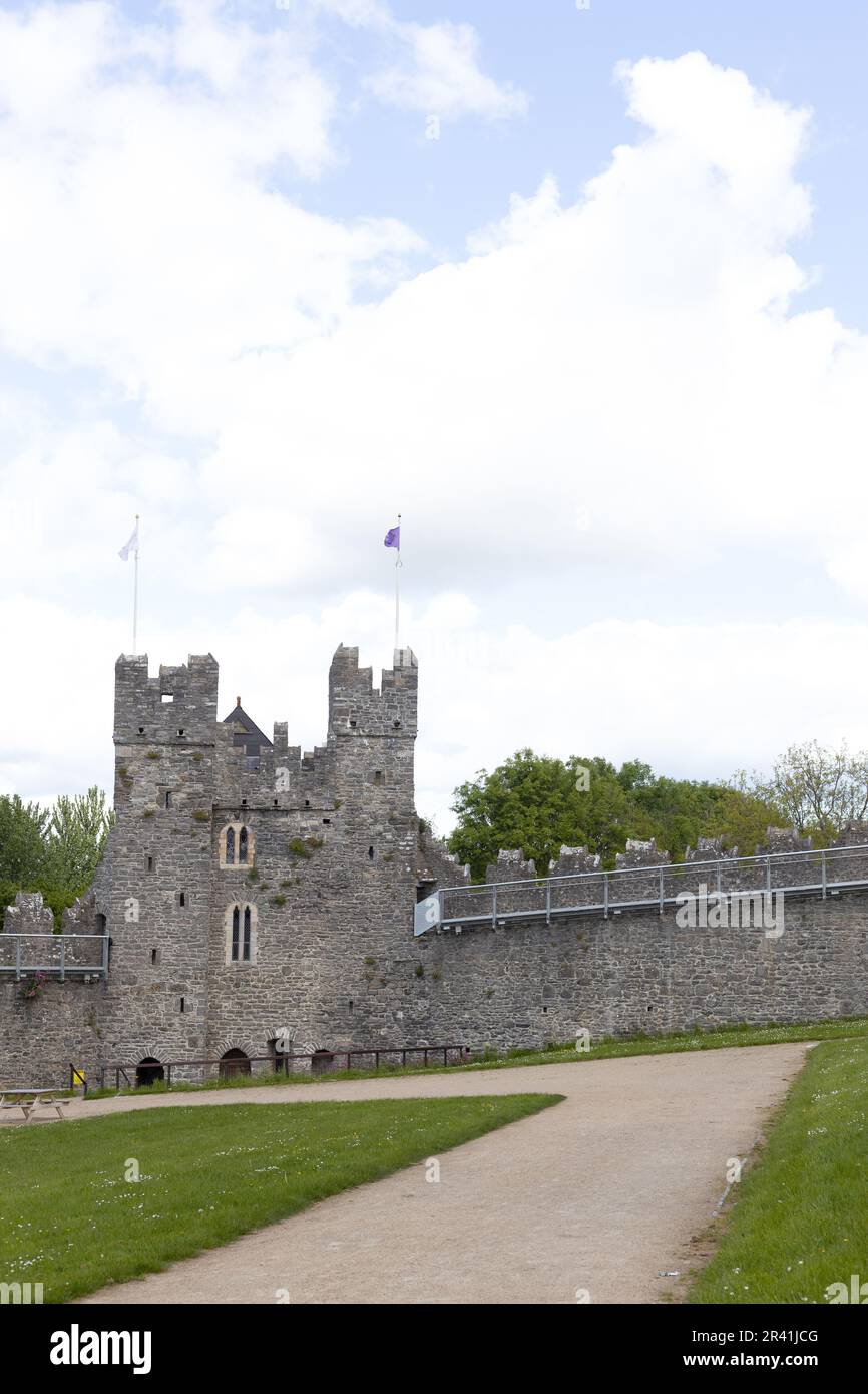 Swords Castle in Swords, Ireland Stock Photo - Alamy