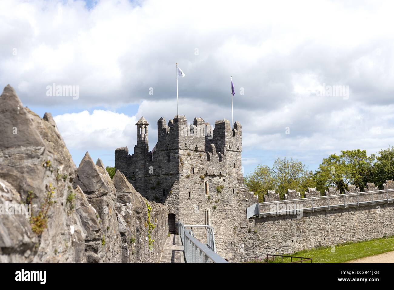 Swords Castle in Swords, Ireland Stock Photo - Alamy