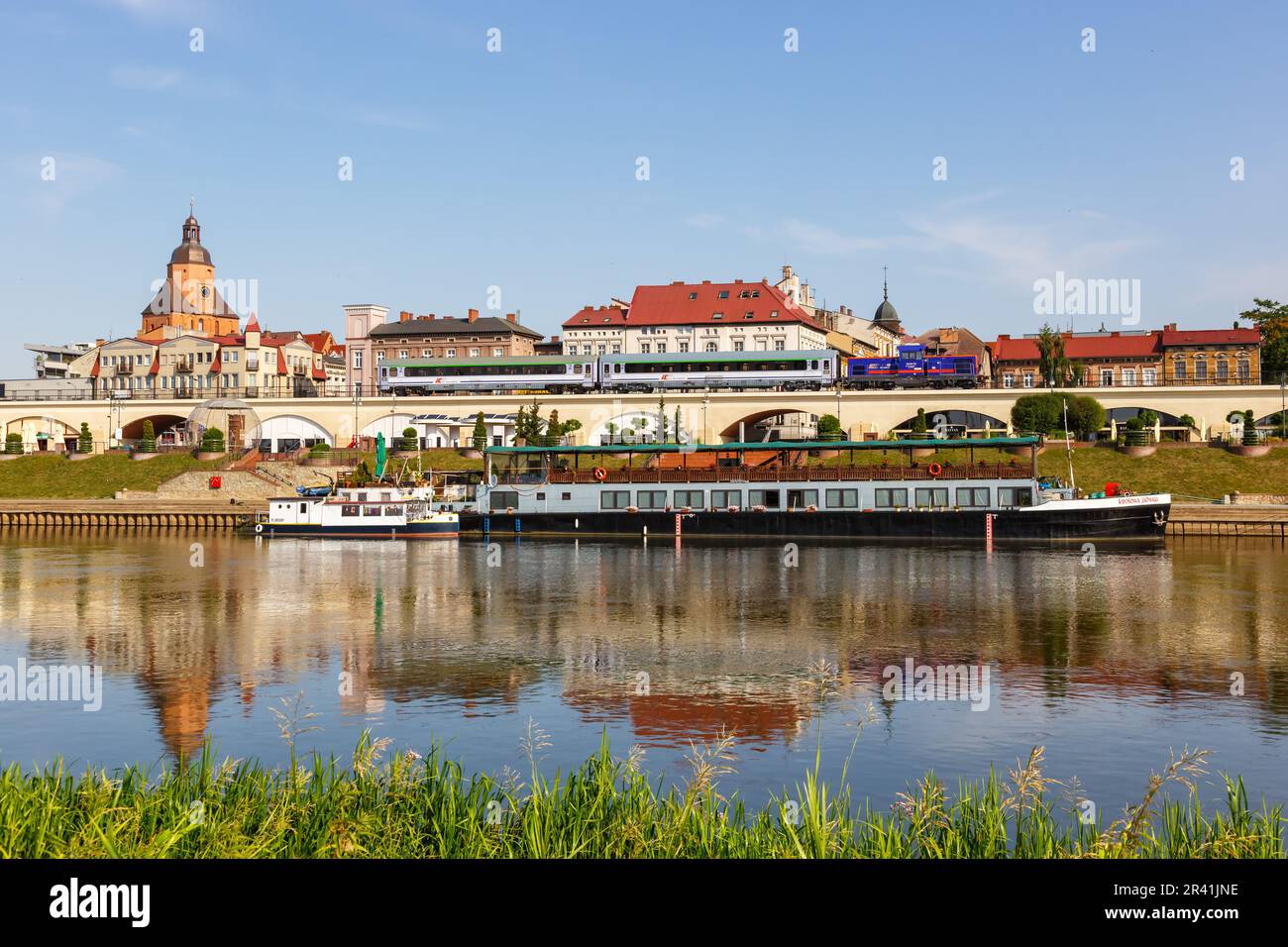 GorzÃ³w Wielkopolski Landsberg an der Warthe city on the river with a ...