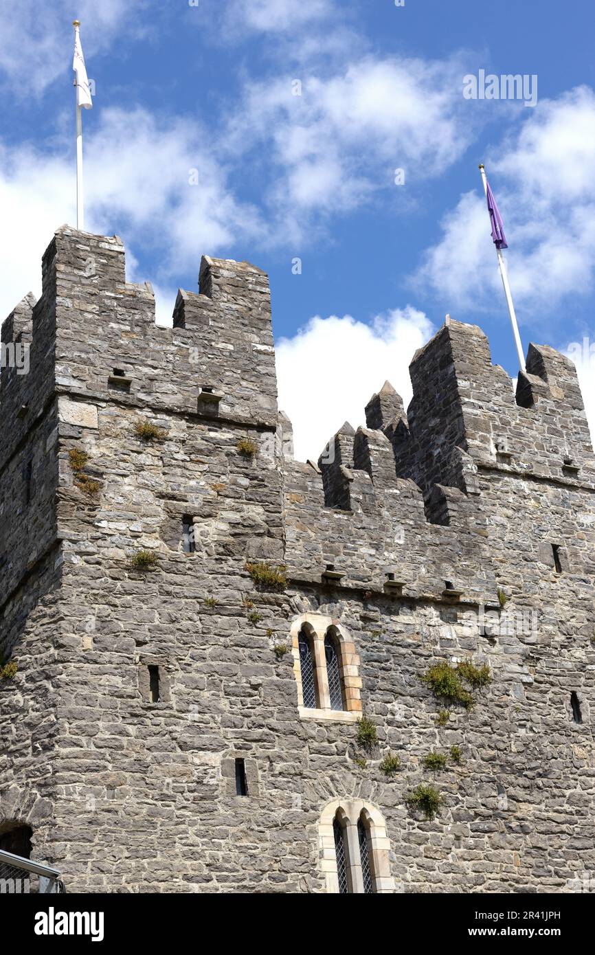 Swords Castle in Swords, Ireland Stock Photo - Alamy