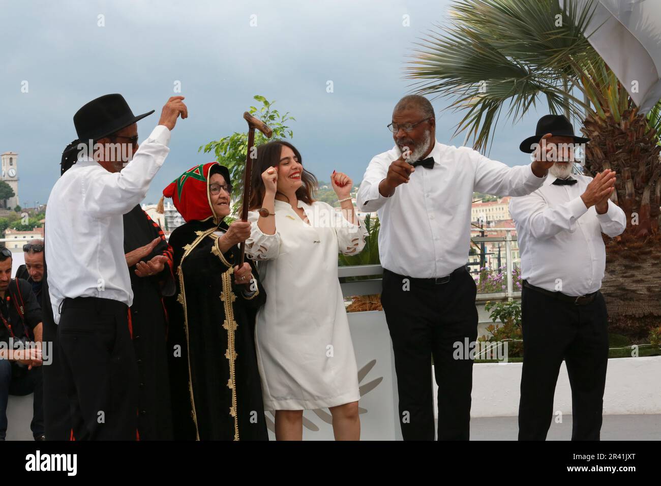 Cannes, France, 25th May, 2023. Abdallah Ez Zouid, Ouardia Zorkani ...