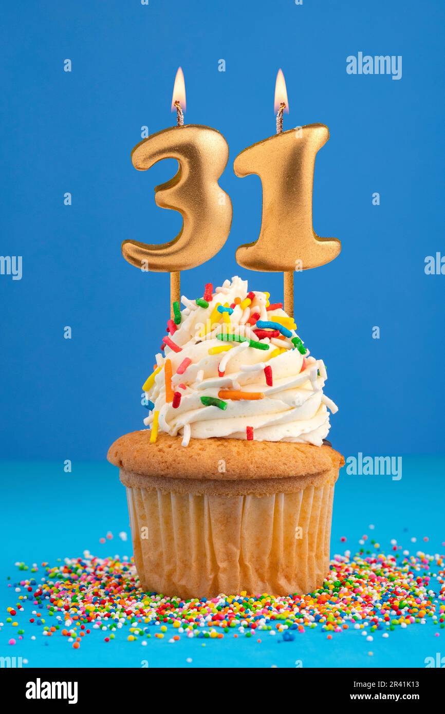 Birthday candle number 31 hi-res stock photography and images - Alamy