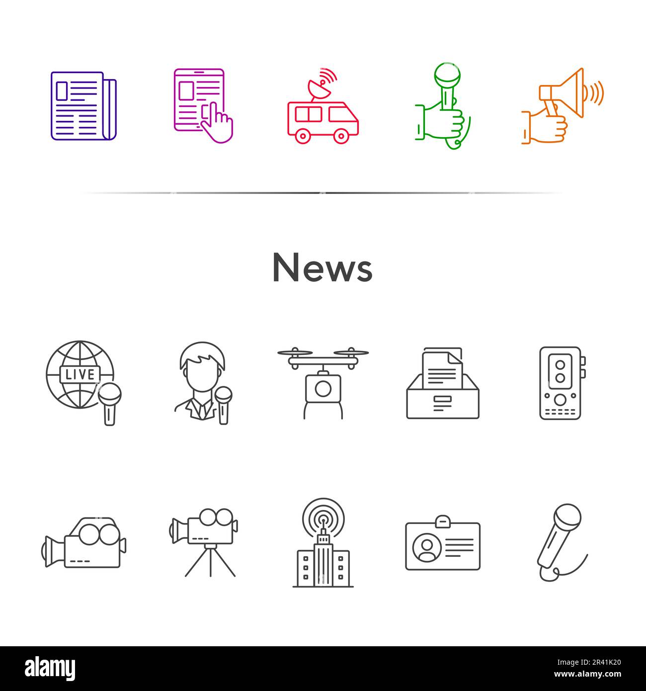 Live news tv satellite Cut Out Stock Images & Pictures - Alamy