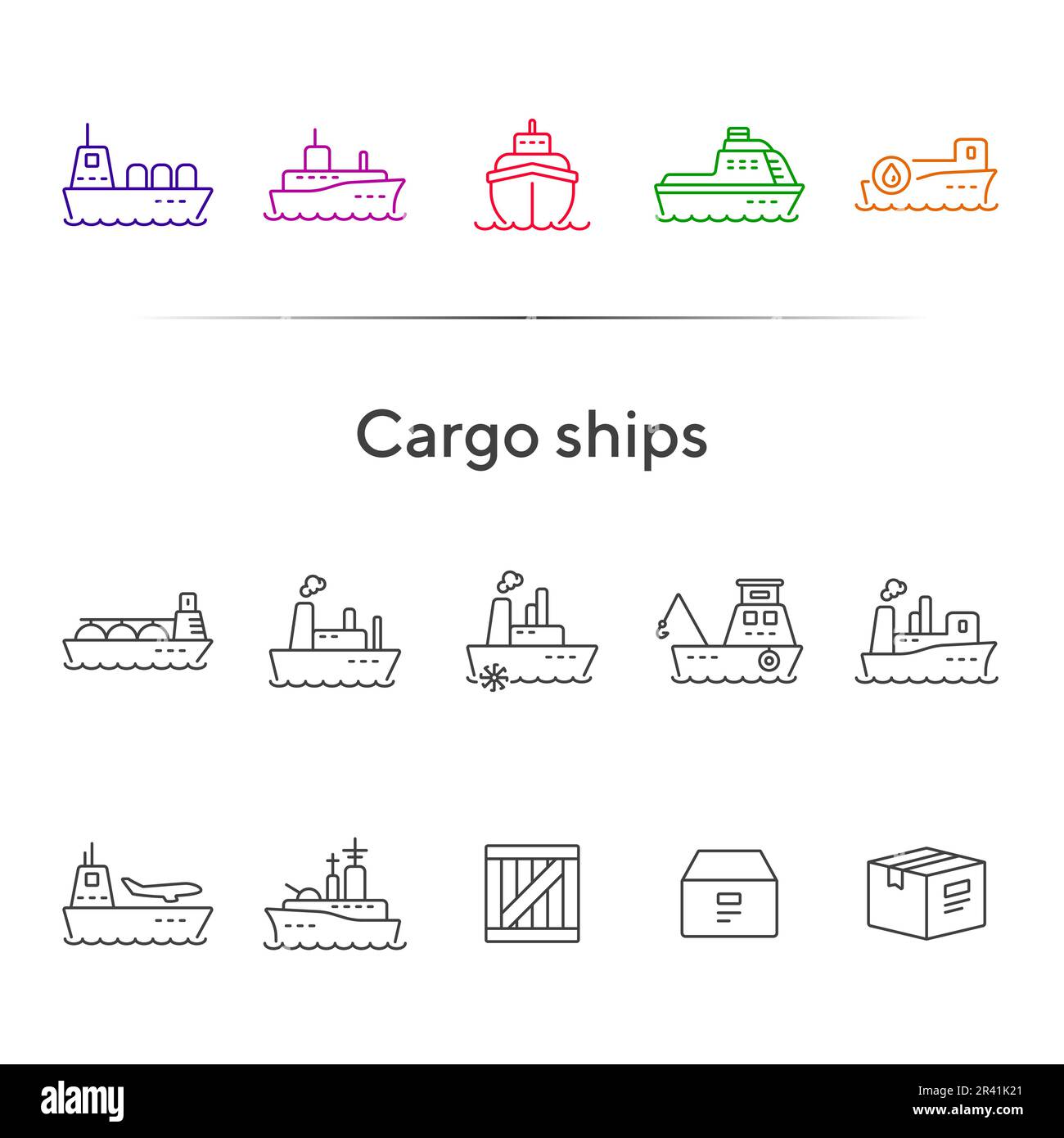 Box ships Cut Out Stock Images & Pictures - Alamy