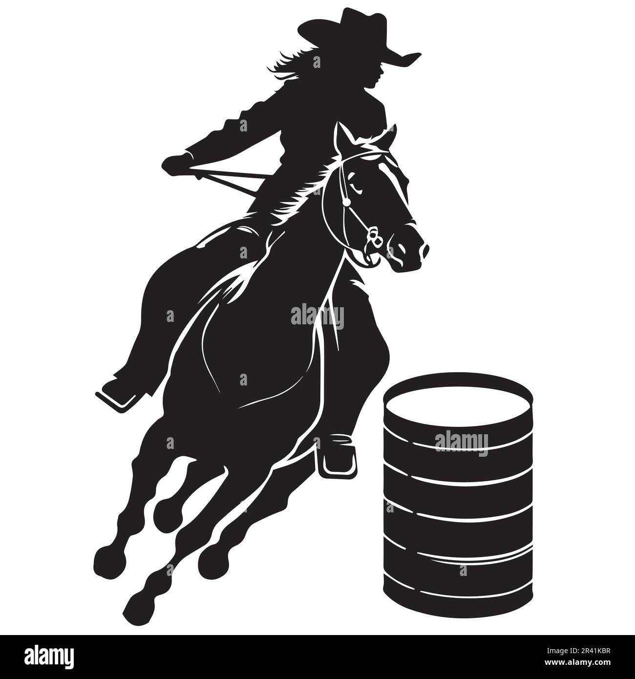 Girl Rodeo Silhouette