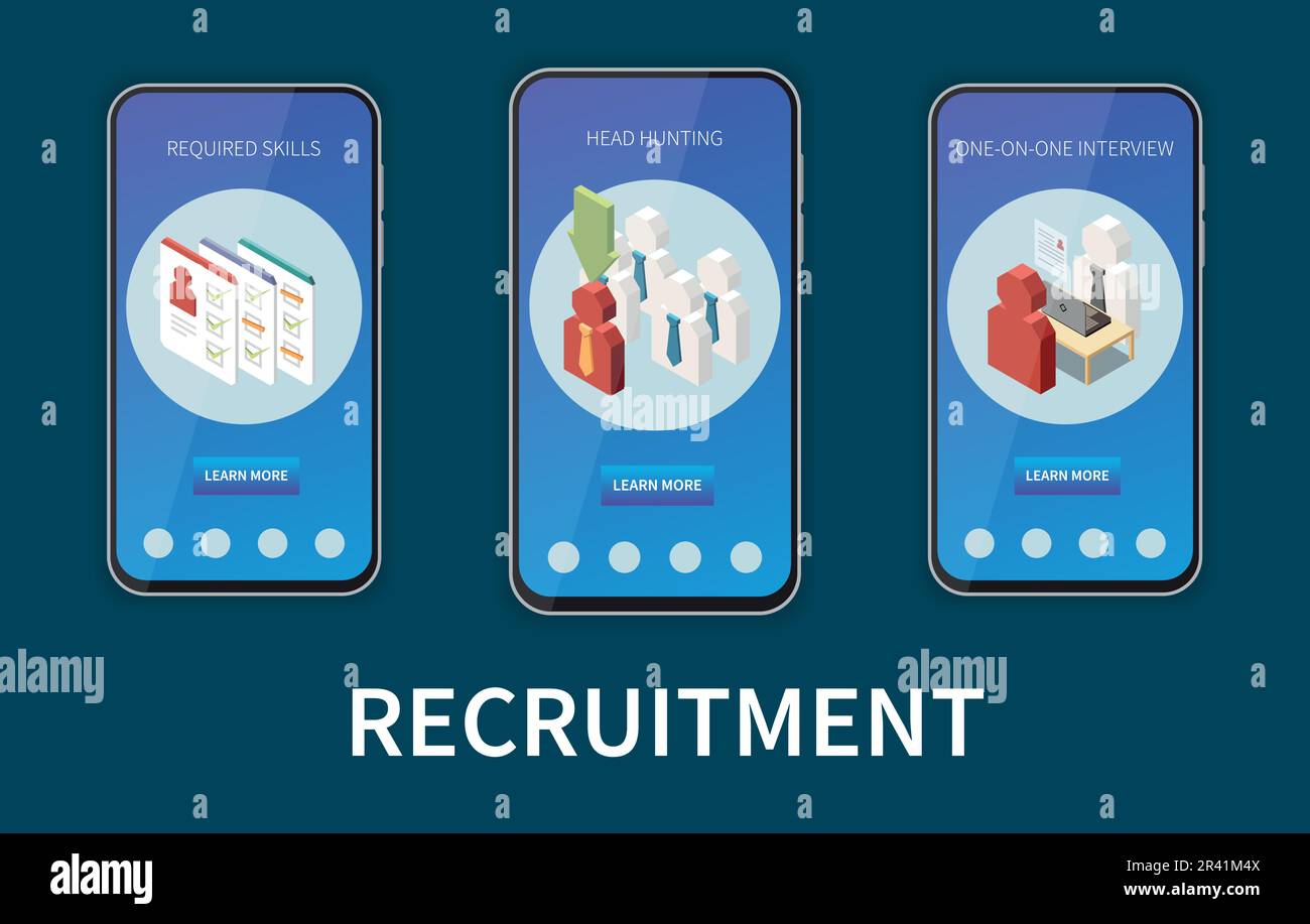 Recruitment headhunting interview with candidate required skills mobile ...
