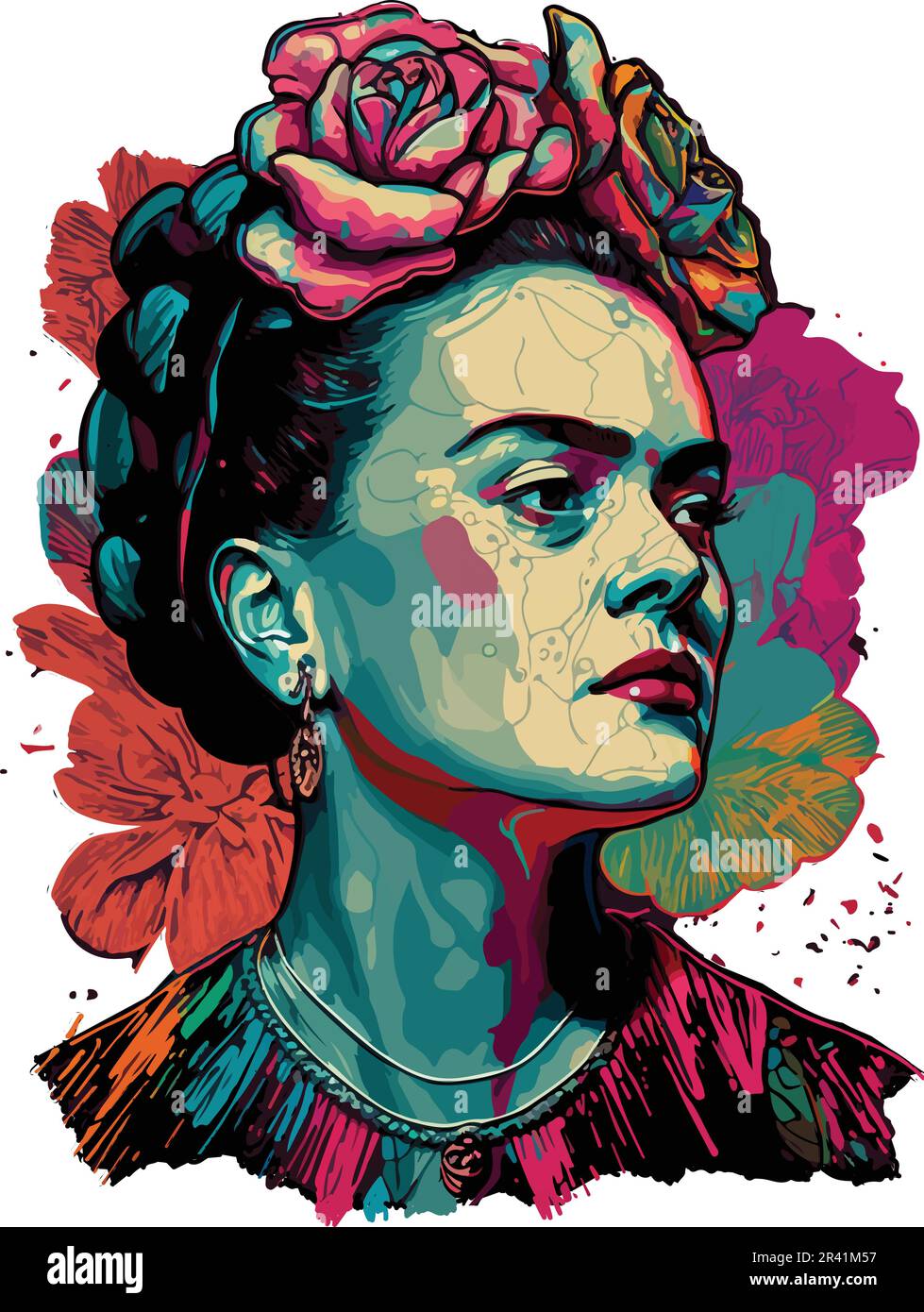 Vector Of Frida Kahlo Artist Stock Vector Image And Art Alamy