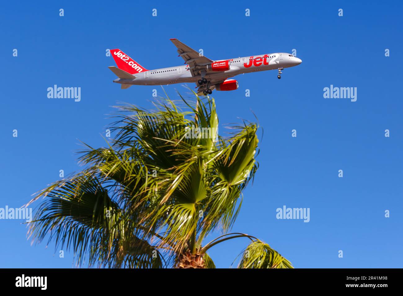 Jet2 Boeing 757-200 aircraft Tenerife airport in Spain Stock Photo - Alamy