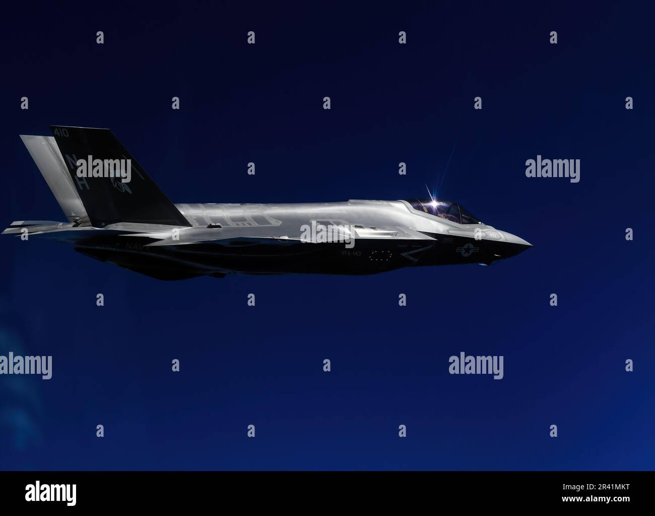 F-35C Lightning II's, attached to the “Argonauts” of Strike Fighter ...