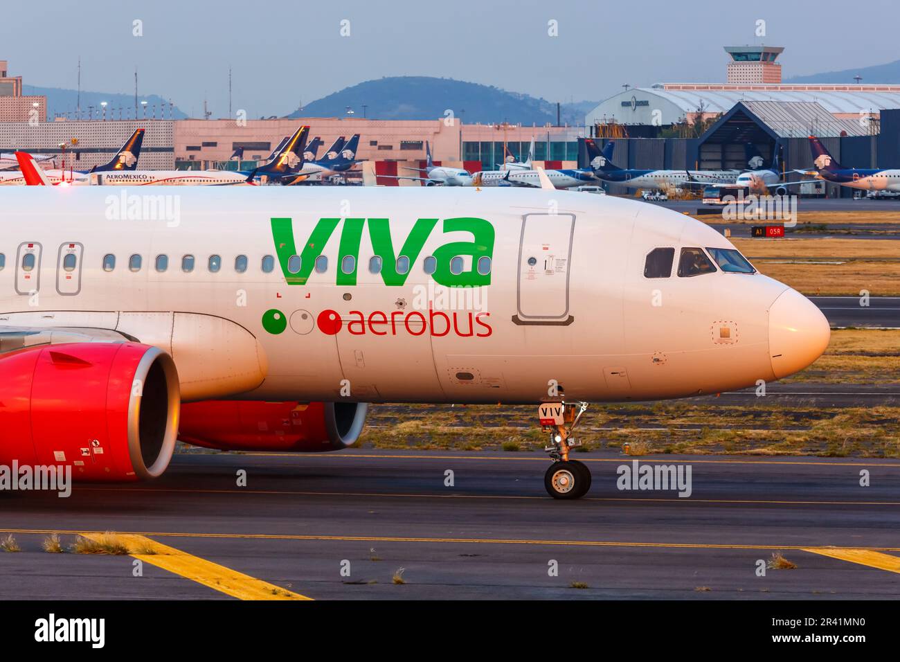 Viva Aerobus Airbus A320neo aircraft Mexico City Airport in Mexico ...