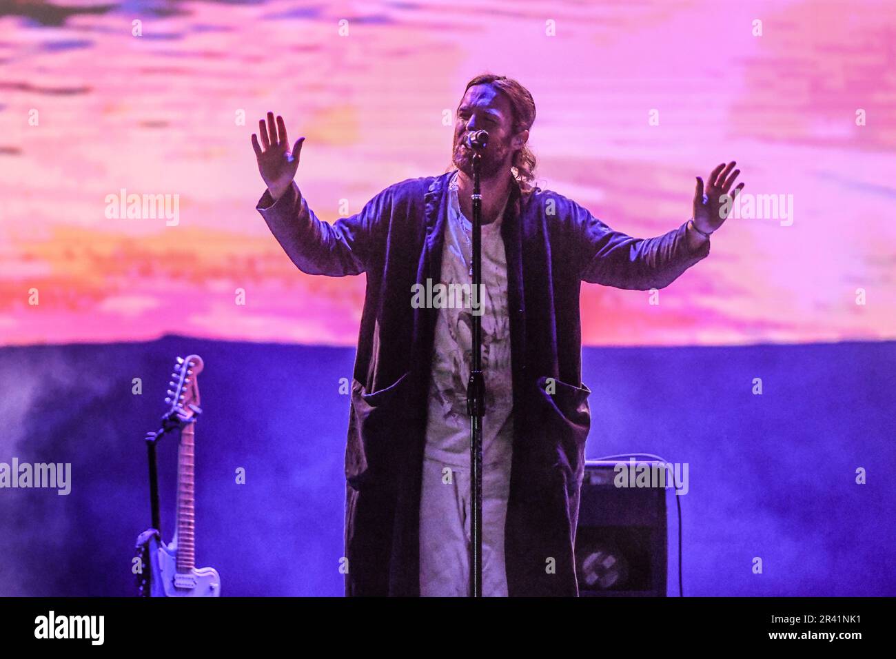 Chet Faker performing live Stock Photo - Alamy