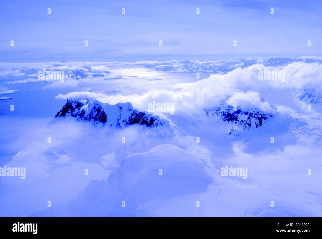 Grahamland Antarctica 1972 The Le Maire Channels at 14,000ft in a S-55 ...