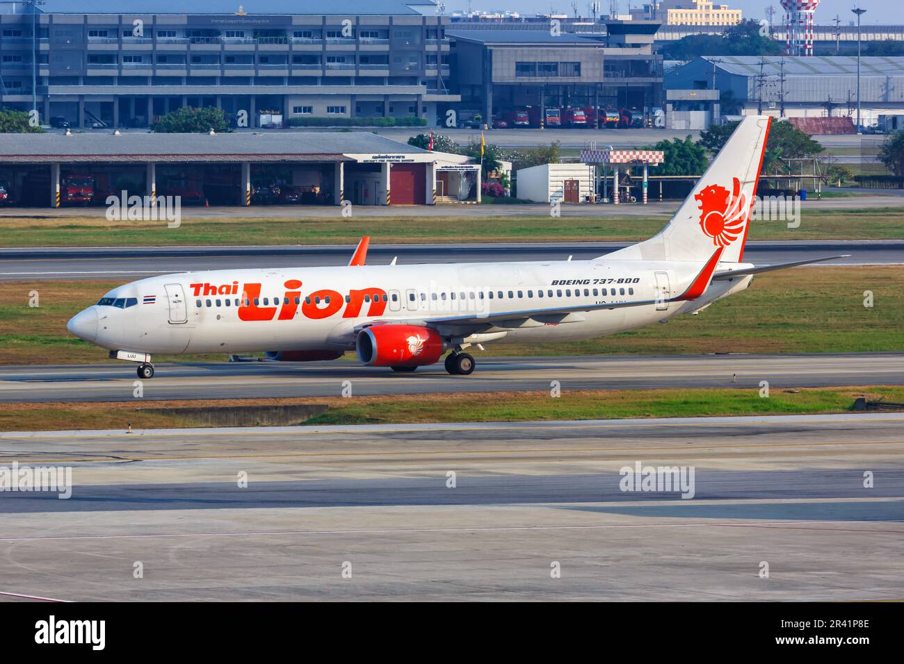 Thai Lion Air Boeing 737-800 Flugzeug Flughafen Bangkok Don Mueang in ...