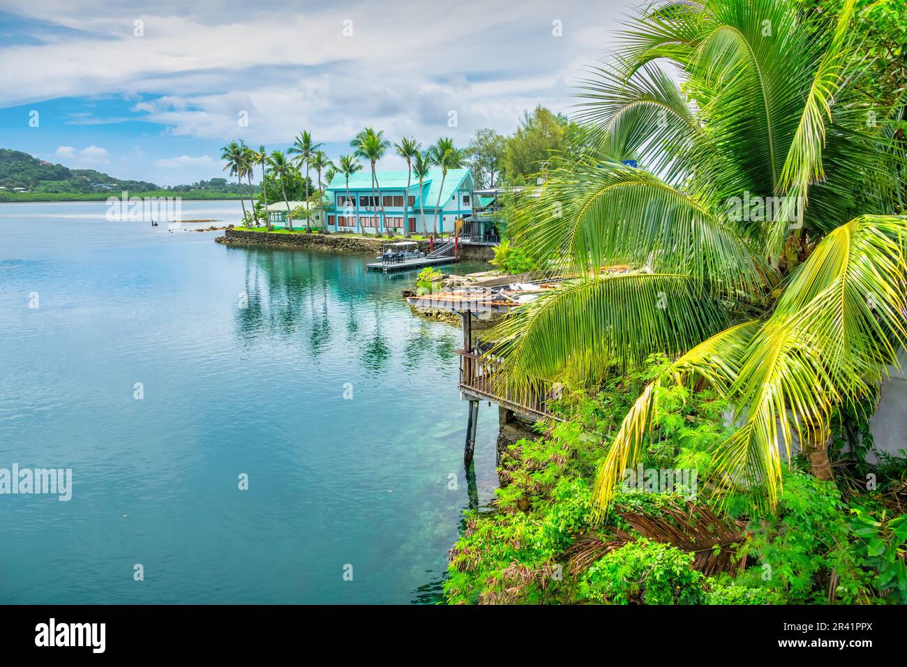 Coastline in Koror City, Palau, Micronesia, Oceania Stock Photo - Alamy
