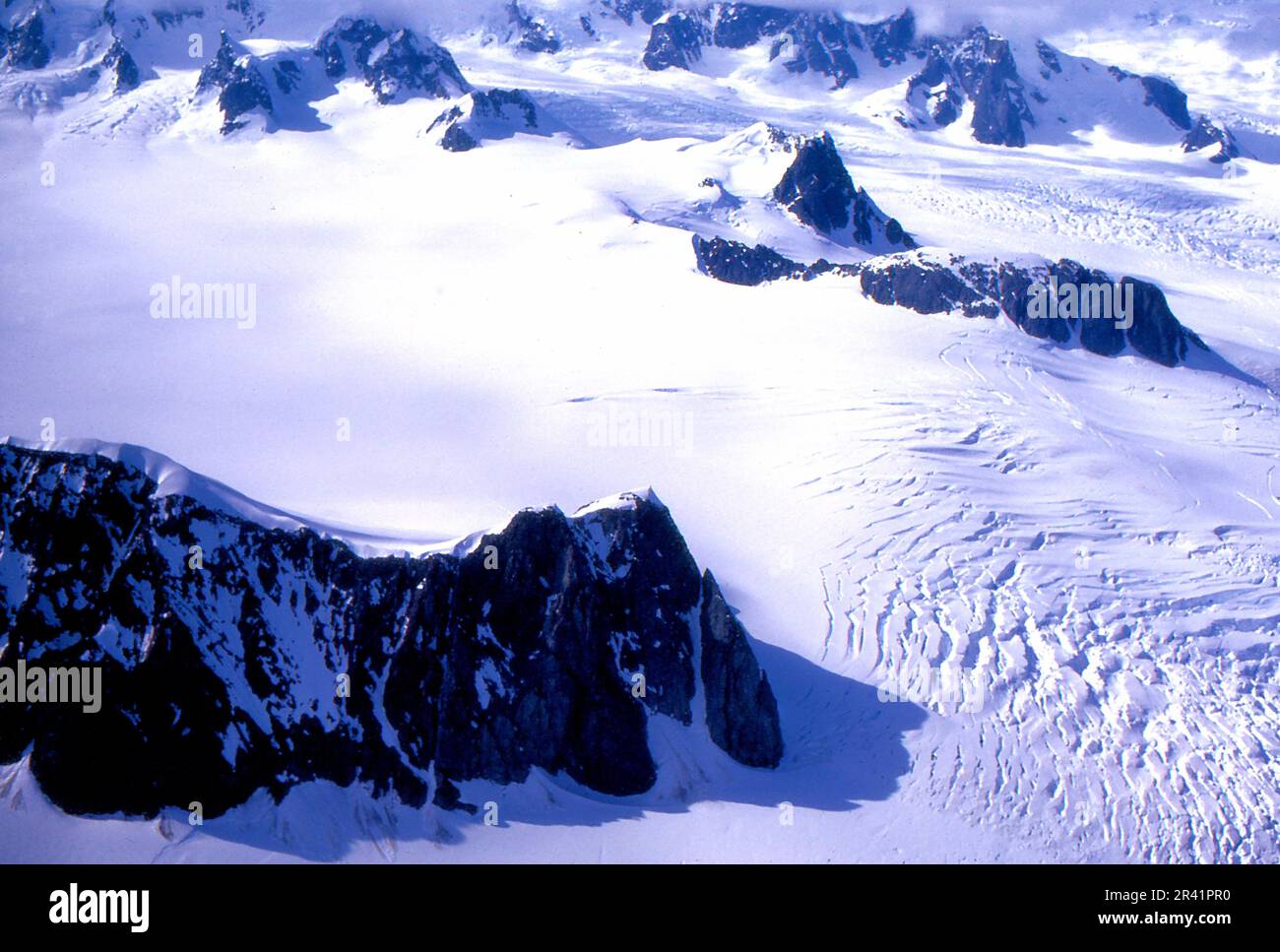 Grahamland Antarctica 1972 The Le Maire Channels and glaciers at 14 ...