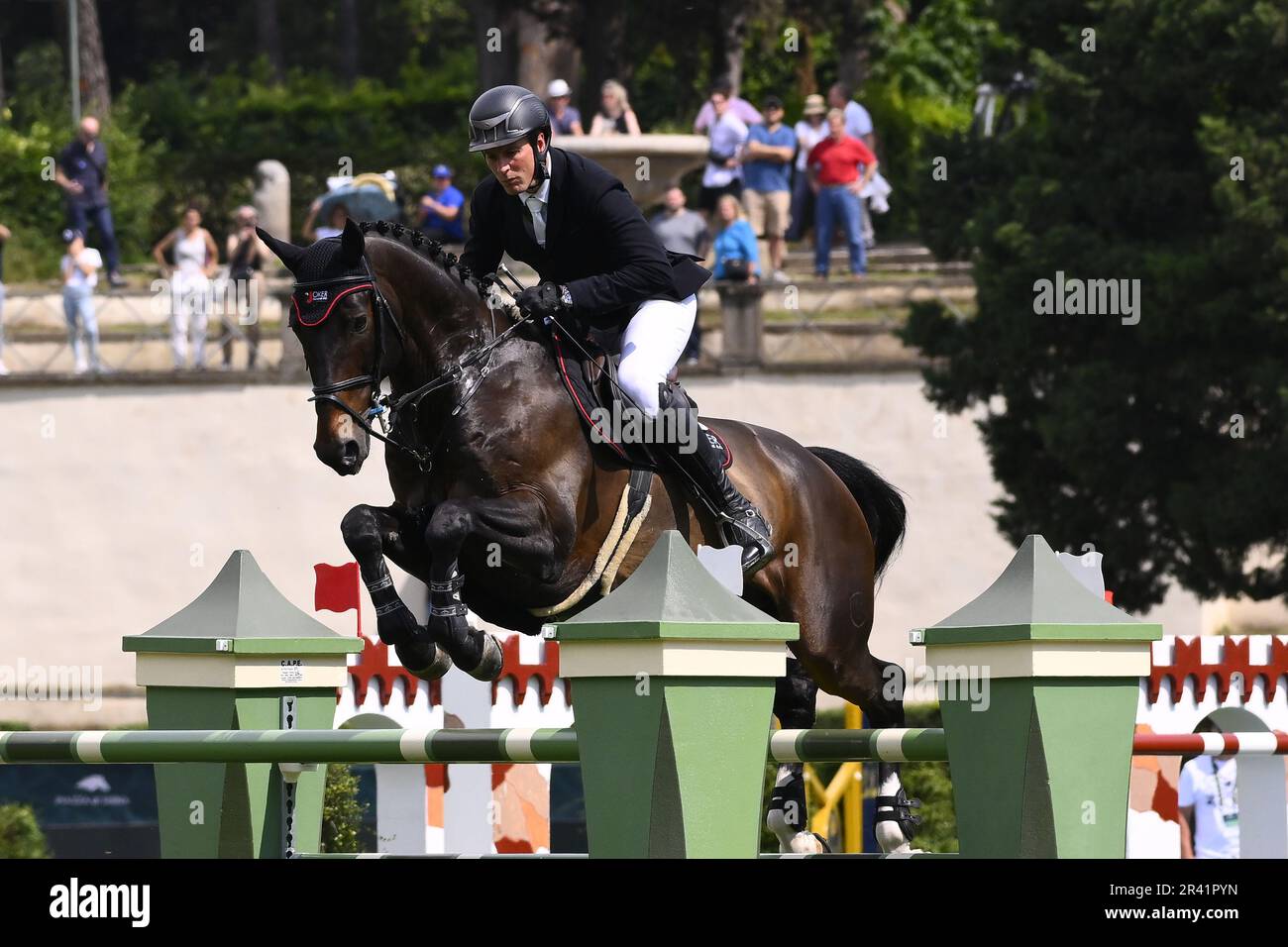 Alain Jufer (SUI) during the 90° CSIO ROMA 2023, CSIO5* A against the ...