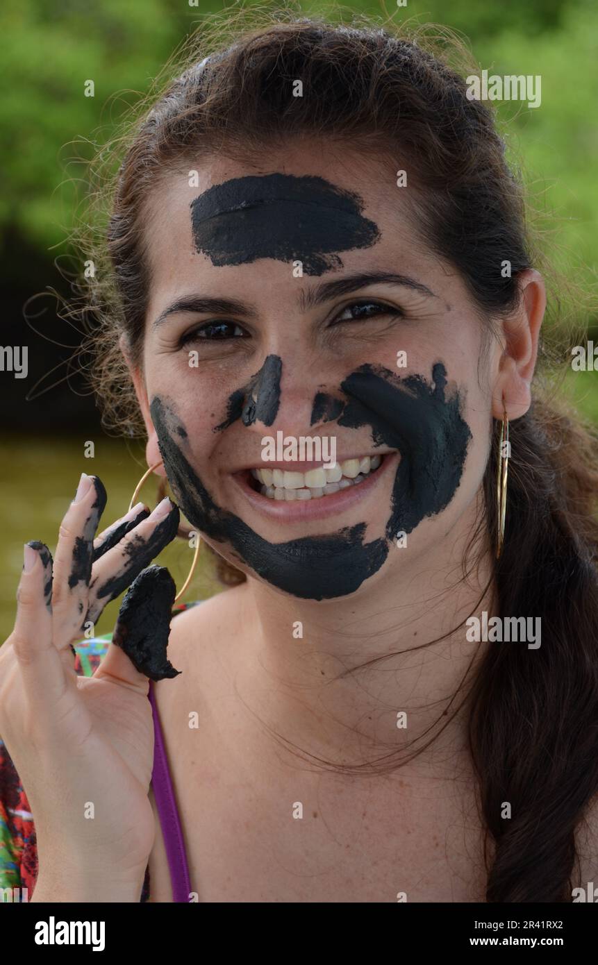Woman concept mask mud hi-res stock photography and images - Alamy