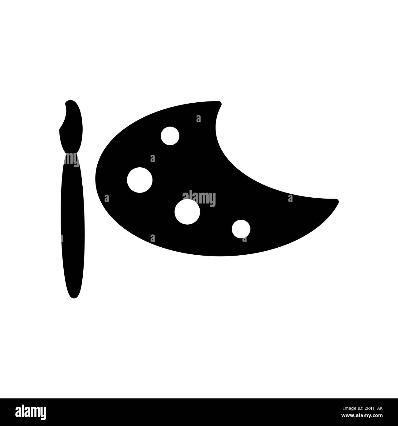 Color plate Fill Icon Symbol Vector. Black Glyph Color plate Icon Stock ...