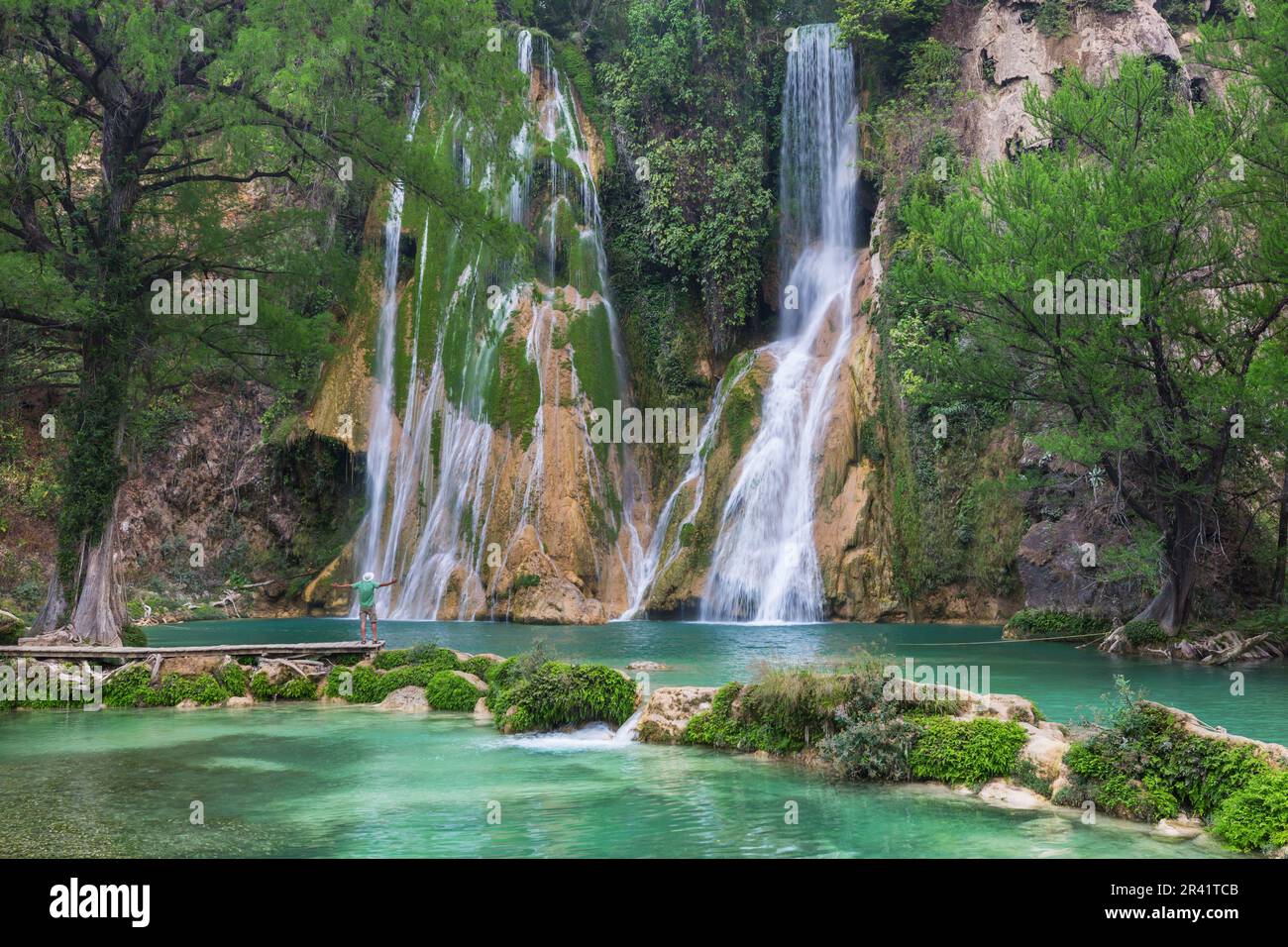 Waterfall in Mexico Stock Photo - Alamy