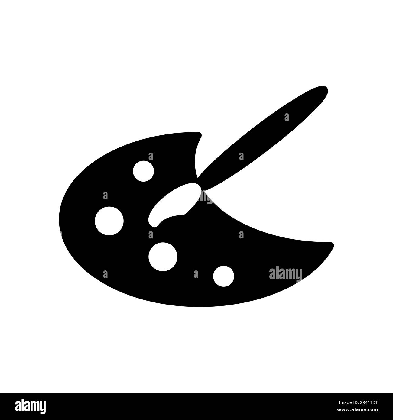 Color plate Fill Icon Symbol Vector. Black Glyph Color plate Icon Stock ...